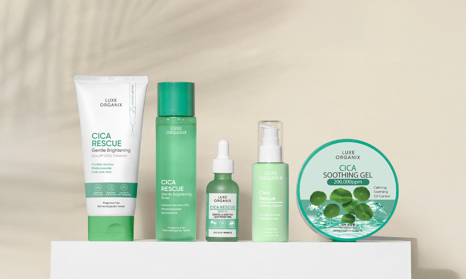 Cica Rescue Gentle Brightening Collection by Luxe Organix – Bini Beauty