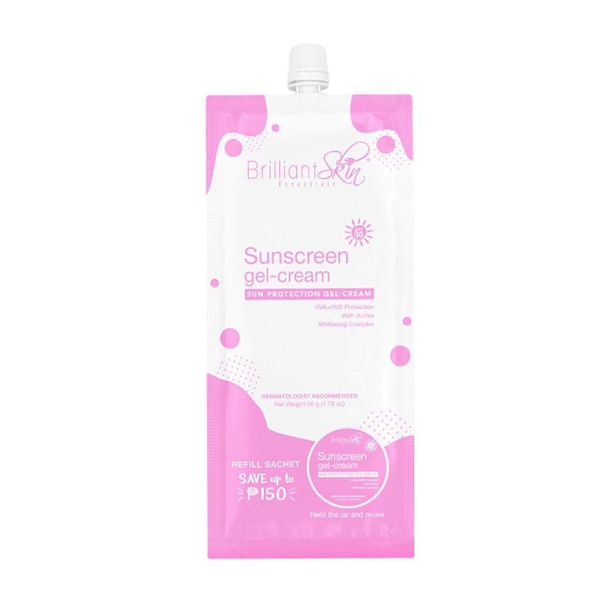 Brilliant Skin Sunscreen Gel-Cream SPF30 50g | Skin Care NZ – Bini ...