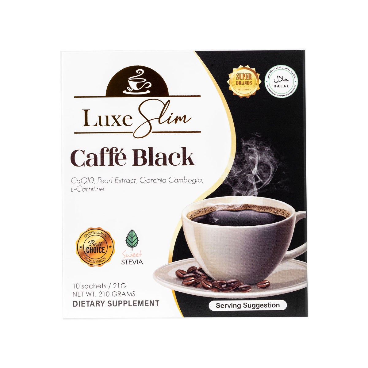 Luxe Slim Caffe Black | Filipino Dietary Supplements NZ – Bini Beauty