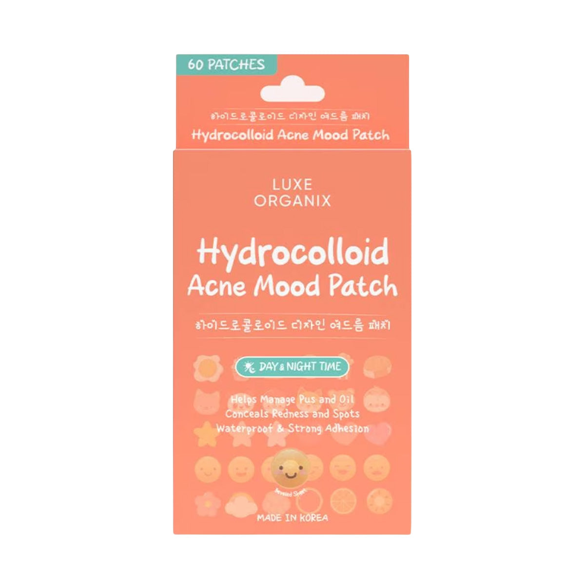 Luxe Organix Acne Mood Patch – Cute Spot Patches 60pcs – Bini Beauty