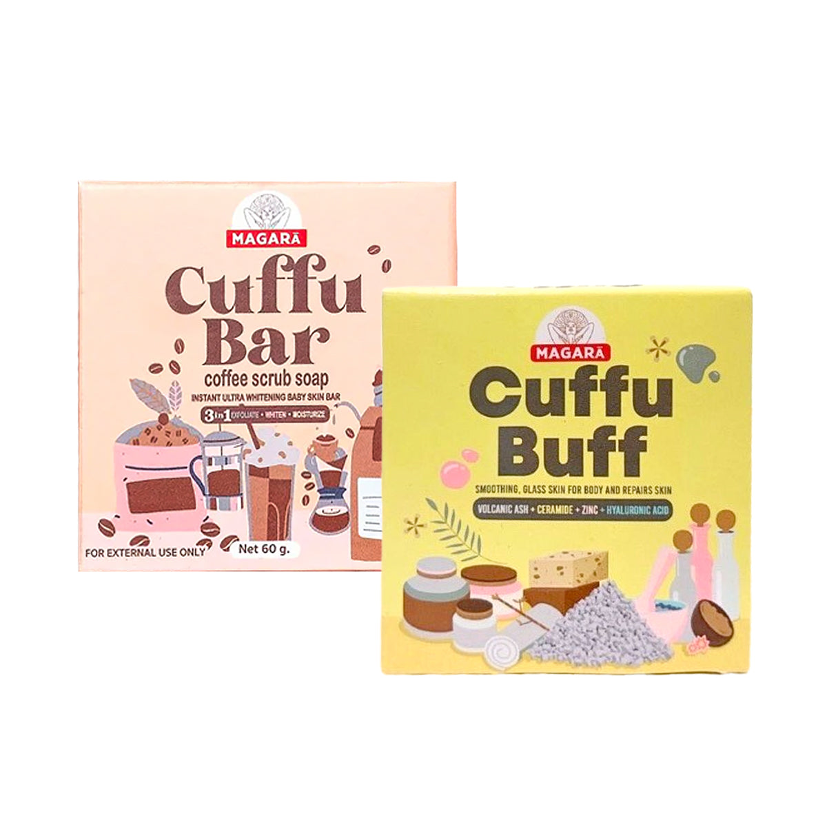 Magarā Skin Cuffu Bar + Buff Bundle | Filipino Skincare – Bini Beauty