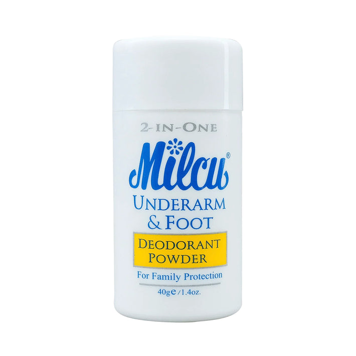 Milcu 2-in-1 Underarm & Foot Deodorant Powder 40g | Bini Beauty