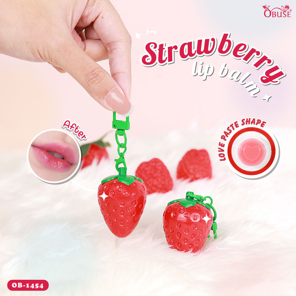 OBUSE Strawberry Magic Lip Balm – Hydrating Tinted Balm – Bini Beauty