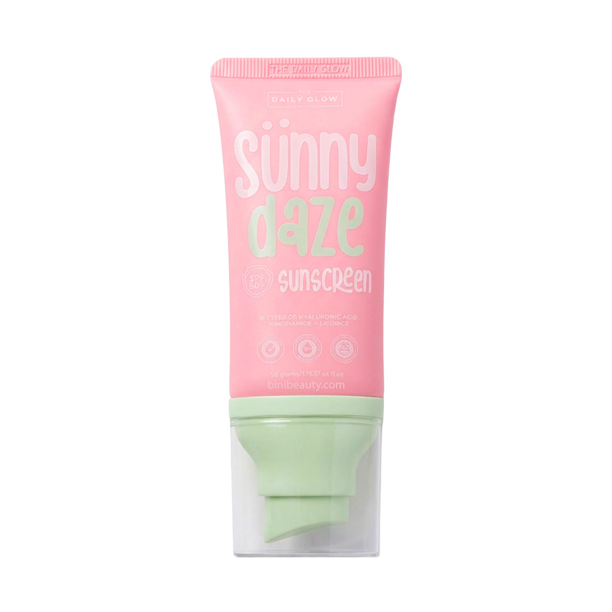 The Daily Glow Sunny Daze Sunscreen SPF 50+ PA++++ – Bini Beauty