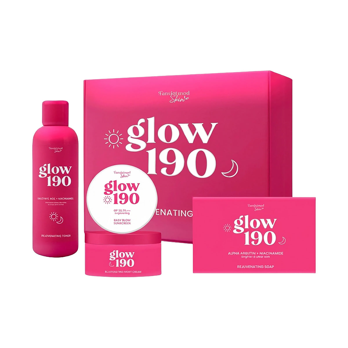 Transformed Skin Glow 190 Rejuvenating Set - Honest Glow – Bini Beauty